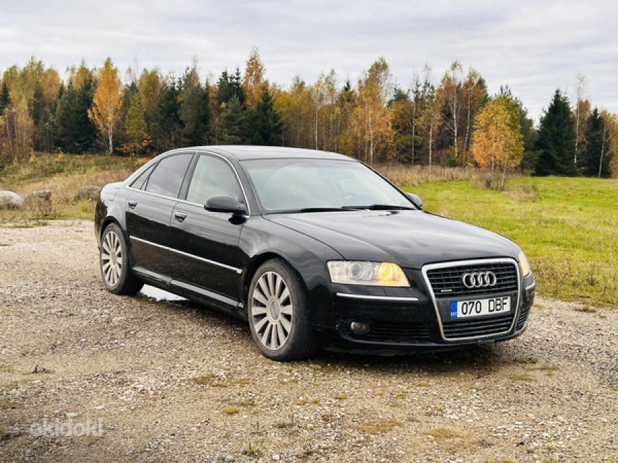 Black Audi A8 2006 in Rapla, with an engine capacity of 4.20 L and mileage of 422 thousand km for 3800 €, photo 1 on AUTOMOTO.COM.LV