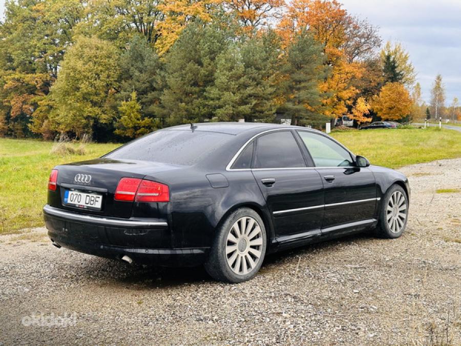 Black Audi A8 2006 in Rapla, with an engine capacity of 4.20 L and mileage of 422 thousand km for 3800 €, photo 4 on AUTOMOTO.COM.LV