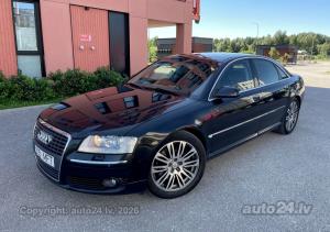 Melns Audi A8 2006 Tartu, ar dzinēja tilpumu 4.20 L un nobraukumu 370 tūkst. km par 4990 €, foto  vietnē AUTOMOTO.COM.LV