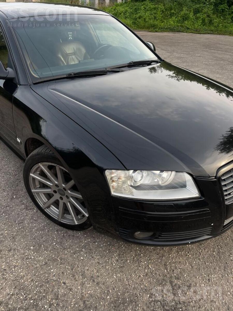Black Audi A8 2006 in Ogre, with an engine capacity of 3.00 L and mileage of 321 thousand km for 6000 €, photo 1 on AUTOMOTO.COM.LV