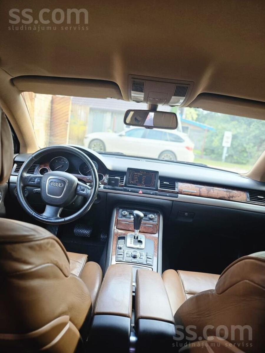 Black Audi A8 2006 in Ogre, with an engine capacity of 3.00 L and mileage of 321 thousand km for 6000 €, photo 9 on AUTOMOTO.COM.LV