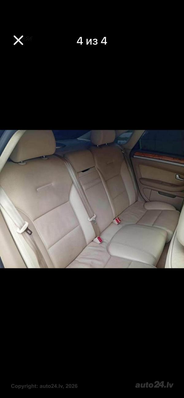 Black Audi A8 2006 in Tallinn, with an engine capacity of 4.10 L and mileage of 401 thousand km for 4800 €, photo 5 on AUTOMOTO.COM.LV