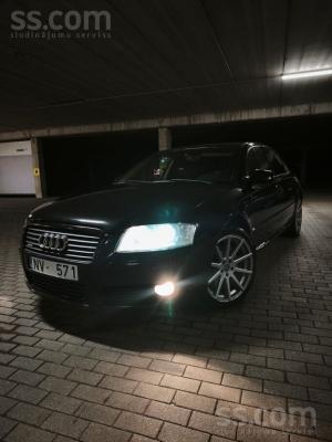 Melns Audi A8 2006 Rīga, ar dzinēja tilpumu 3.00 L un nobraukumu 315 tūkst. km par 5900 €, foto  vietnē AUTOMOTO.COM.LV