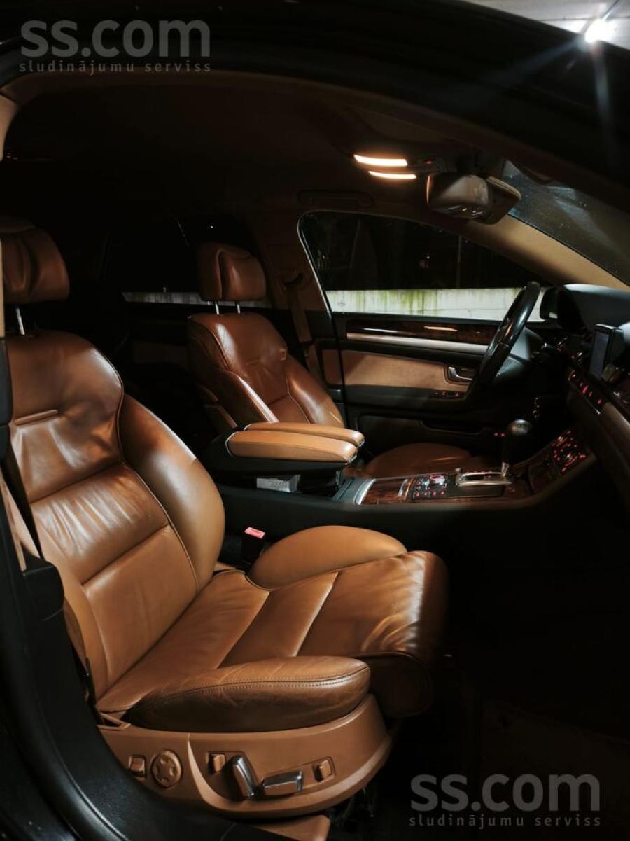 Melns Audi A8 2006 Rīga, ar dzinēja tilpumu 3.00 L un nobraukumu 315 tūkst. km par 5900 €, foto 6 vietnē AUTOMOTO.COM.LV