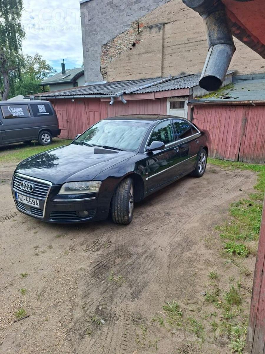 Black Audi A8 2006 in Riga, with an engine capacity of 3.00 L and mileage of 190 thousand km for 6080 €, photo 1 on AUTOMOTO.COM.LV