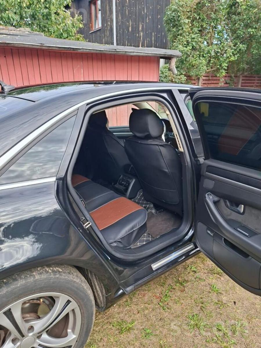 Black Audi A8 2006 in Riga, with an engine capacity of 3.00 L and mileage of 190 thousand km for 6080 €, photo 9 on AUTOMOTO.COM.LV
