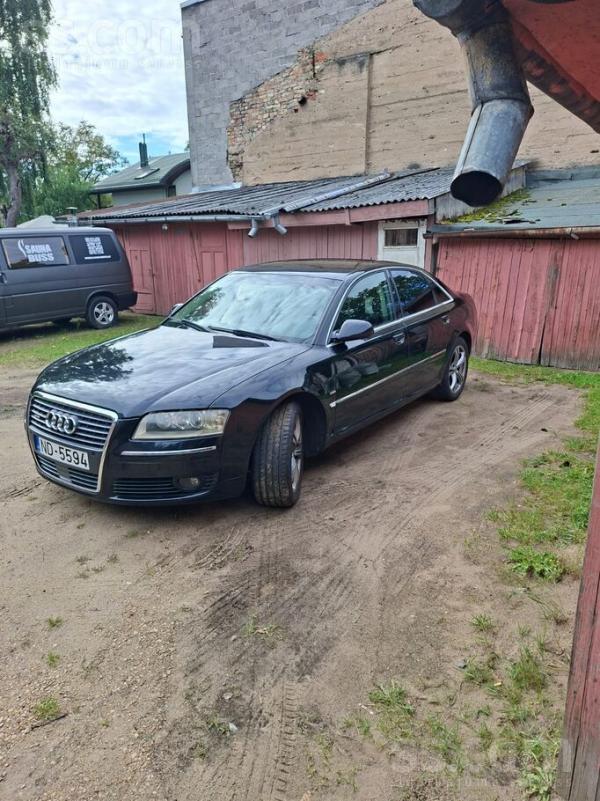 Black Audi A8 2006 in Riga, with an engine capacity of 3.00 L and mileage of 190 thousand km for 6080 €, photo 1 on AUTOMOTO.COM.LV