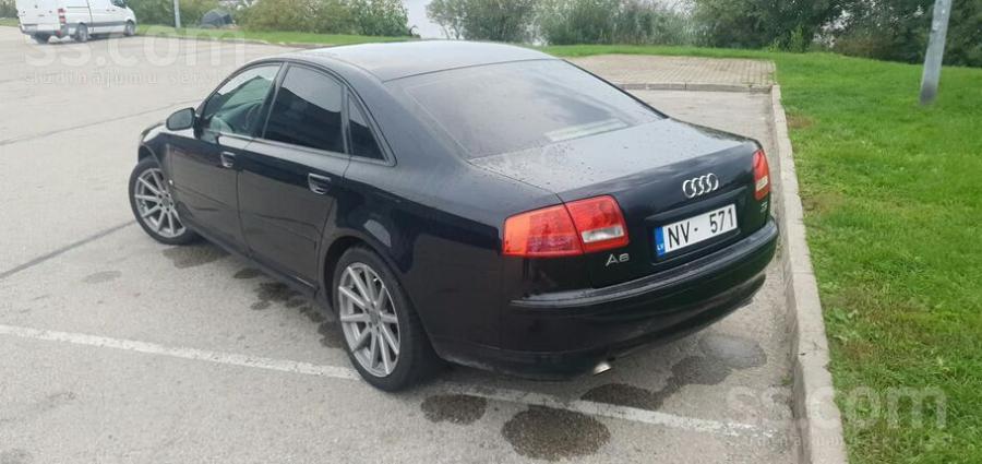 Melns Audi A8 2006 Rīga, ar dzinēja tilpumu 3.00 L un nobraukumu 315 tūkst. km par 4999 €, foto 4 vietnē AUTOMOTO.COM.LV