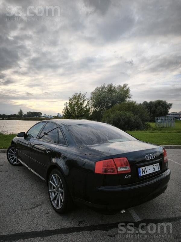 Audi A8 2006 Rīga vietnē Melns Audi A8 2006 Rīga, ar dzinēja tilpumu 3.00 L un nobraukumu 326 tūkst. km par 4999 €, foto 4 vietnē AUTOMOTO.COM.LV