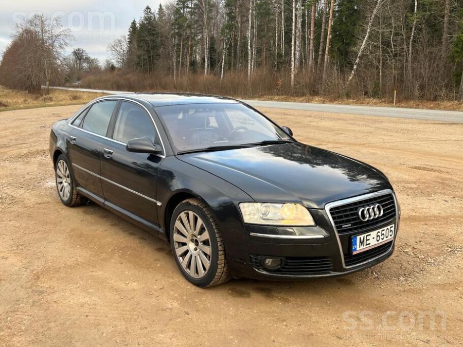 Melns Audi A8 2007 Liepāja, ar dzinēja tilpumu 4.00 L un nobraukumu 239 tūkst. km par 4650 €, foto 1 vietnē AUTOMOTO.COM.LV