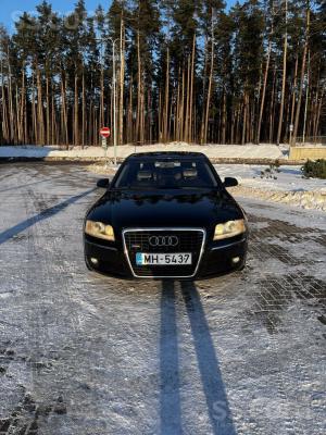 Black Audi A8 2007 in Riga, with an engine capacity of 3.00 L and mileage of 355 thousand km for 6500 €, photo  on AUTOMOTO.COM.LV