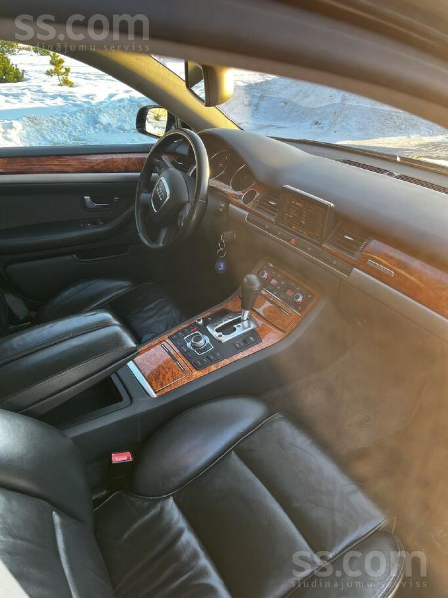 Melns Audi A8 2007 Rīga, ar dzinēja tilpumu 3.00 L un nobraukumu 355 tūkst. km par 6500 €, foto 9 vietnē AUTOMOTO.COM.LV