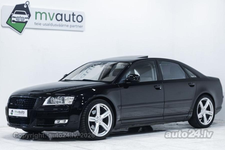Melns Audi A8 2007 Tallina, ar dzinēja tilpumu 3.00 L un nobraukumu 250 tūkst. km par 7990 €, foto 1 vietnē AUTOMOTO.COM.LV