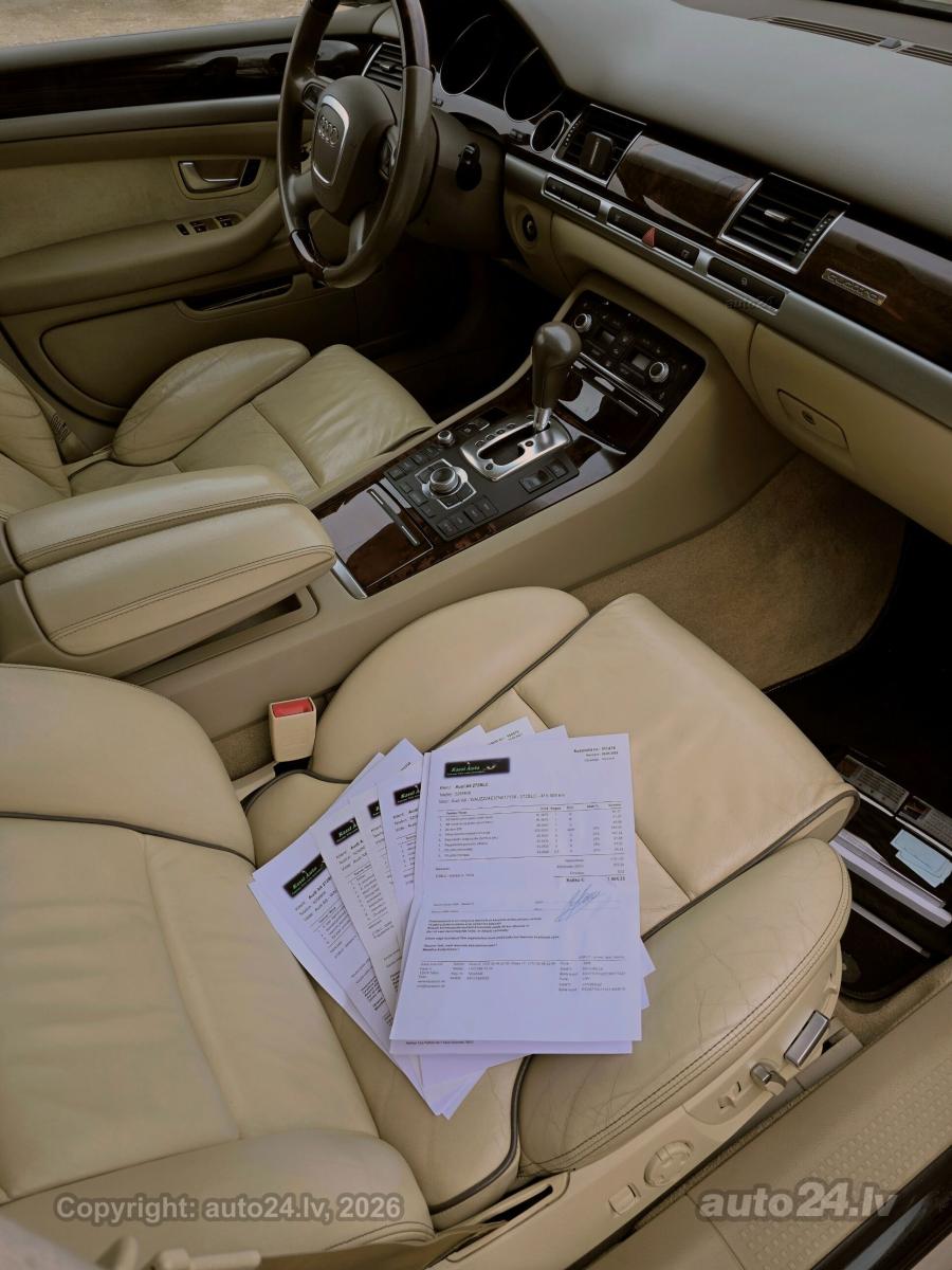Melns Audi A8 2007 Tallina, ar dzinēja tilpumu 4.20 L un nobraukumu 424 tūkst. km par 7899 €, foto 8 vietnē AUTOMOTO.COM.LV