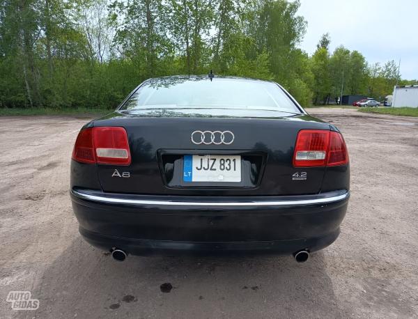 Melns Audi A8 2007 Naujoji Akmenė, ar dzinēja tilpumu 4.20 L un nobraukumu 350 tūkst. km par 3500 €, foto 7 vietnē AUTOMOTO.COM.LV