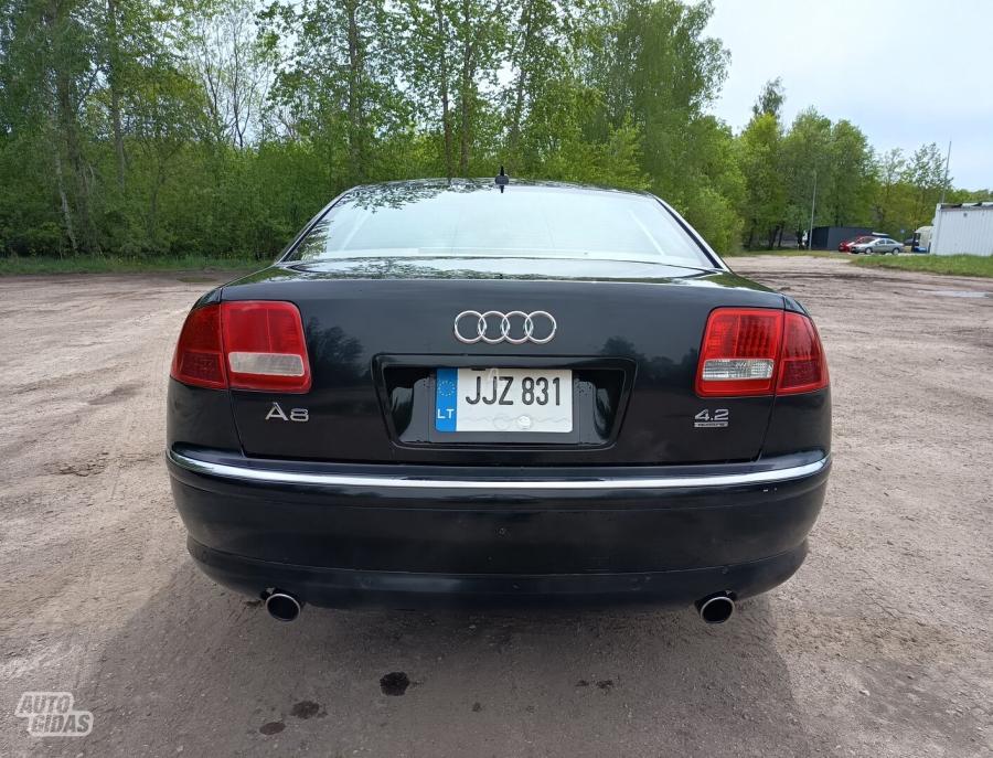 Black Audi A8 2007 in Naujoji Akmene, with an engine capacity of 4.20 L and mileage of 350 thousand km for 3500 €, photo 8 on AUTOMOTO.COM.LV