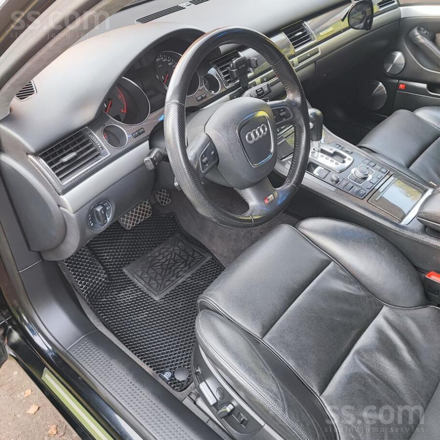 Black Audi A8 2007 in Cesis, with an engine capacity of 4.20 L and mileage of 315 thousand km for 7666 €, photo 22 on AUTOMOTO.COM.LV