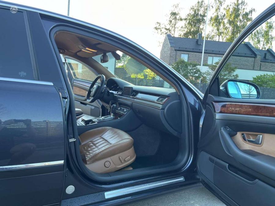 Melns Audi A8 2007 Klaipėda, ar dzinēja tilpumu 3.00 L un nobraukumu 324 tūkst. km par 4650 €, foto 13 vietnē AUTOMOTO.COM.LV