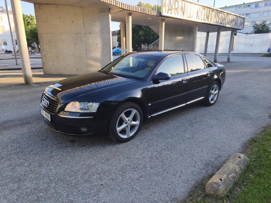 Black Audi A8 2007 in Parnu, with an engine capacity of 3.00 L and mileage of 374 thousand km for 4500 €, photo 9 on AUTOMOTO.COM.LV