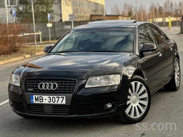 Black Audi A8 2007 in Jelgava, with an engine capacity of 3.00 L and mileage of 0 thousand km for 5950 €, photo 3 on AUTOMOTO.COM.LV