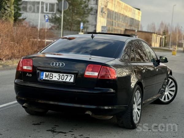 Black Audi A8 2007 in Jelgava, with an engine capacity of 3.00 L and mileage of 0 thousand km for 5950 €, photo 4 on AUTOMOTO.COM.LV