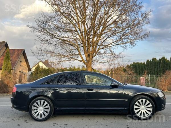 Black Audi A8 2007 in Jelgava, with an engine capacity of 3.00 L and mileage of 0 thousand km for 5950 €, photo 8 on AUTOMOTO.COM.LV