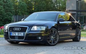 Black Audi A8 2007 in Tallinn, with an engine capacity of 4.10 L and mileage of 395 thousand km for 3885 €, photo  on AUTOMOTO.COM.LV