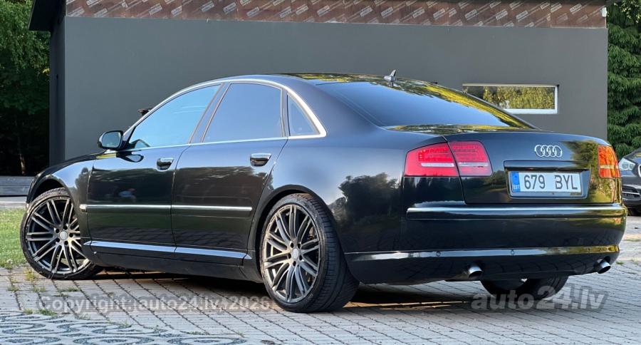 Black Audi A8 2007 in Tallinn, with an engine capacity of 4.10 L and mileage of 395 thousand km for 3885 €, photo 6 on AUTOMOTO.COM.LV
