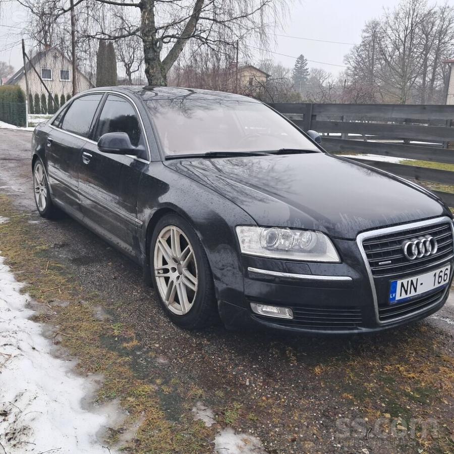 Melns Audi A8 2007 Rīga, ar dzinēja tilpumu 4.20 L un nobraukumu 400 tūkst. km par 4500 €, foto 4 vietnē AUTOMOTO.COM.LV