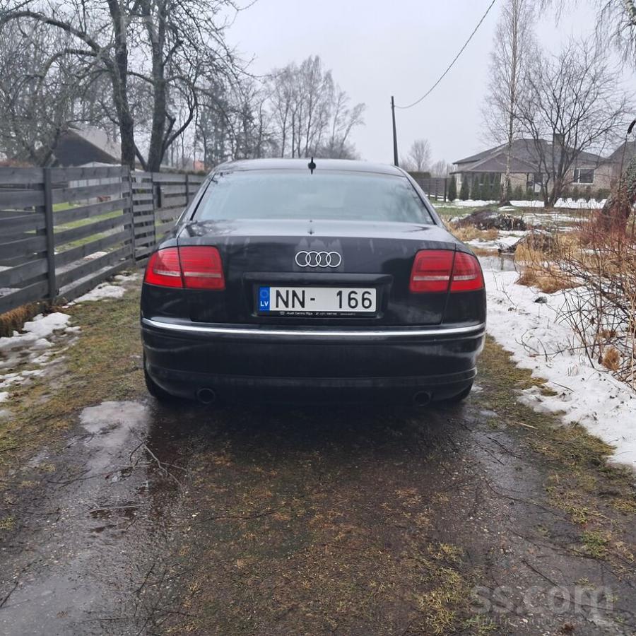 Melns Audi A8 2007 Rīga, ar dzinēja tilpumu 4.20 L un nobraukumu 400 tūkst. km par 4500 €, foto 5 vietnē AUTOMOTO.COM.LV