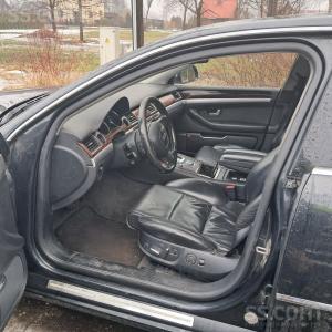 Melns Audi A8 2007 Rīga, ar dzinēja tilpumu 4.20 L un nobraukumu 400 tūkst. km par 4500 €, foto 8 vietnē AUTOMOTO.COM.LV