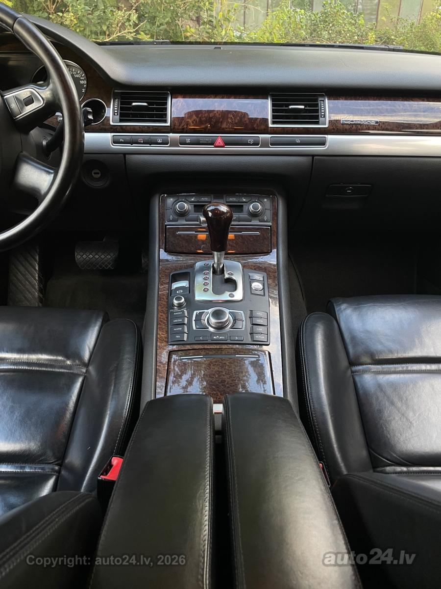 Melns Audi A8 2007 Tallina, ar dzinēja tilpumu 4.10 L un nobraukumu 0 tūkst. km par 4600 €, foto 10 vietnē AUTOMOTO.COM.LV