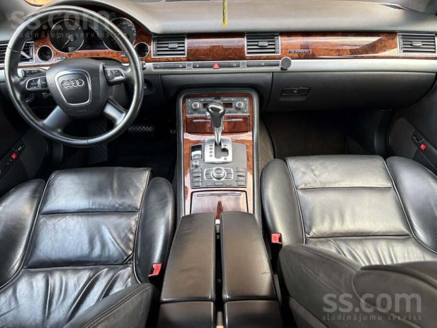 Melns Audi A8 2007 Jelgava, ar dzinēja tilpumu 3.00 L un nobraukumu 406 tūkst. km par 6800 €, foto 5 vietnē AUTOMOTO.COM.LV