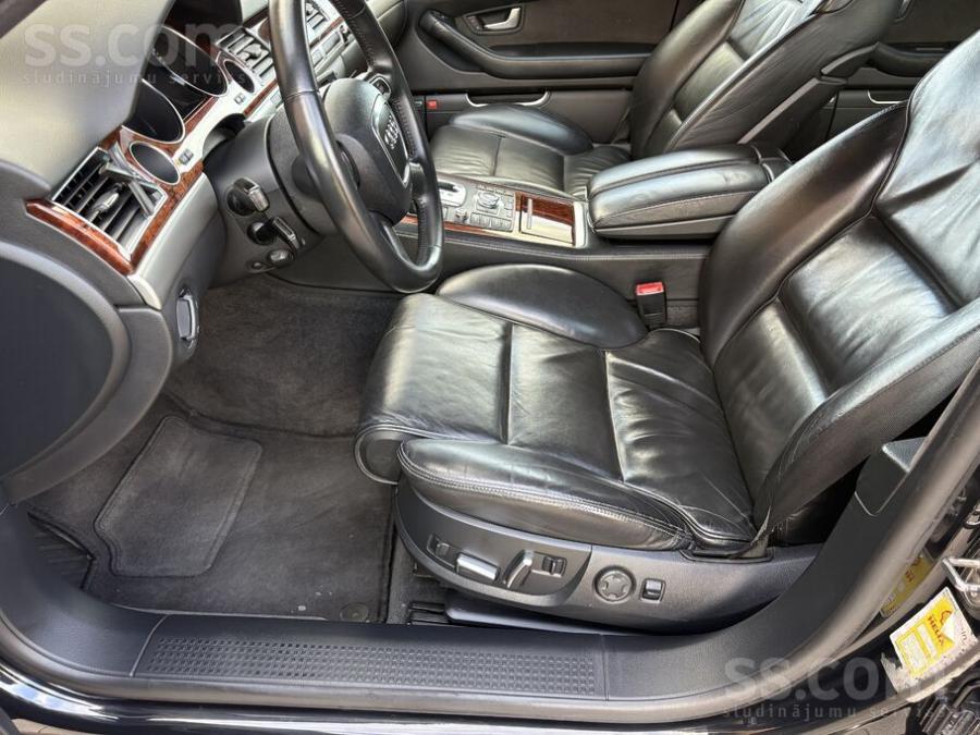 Melns Audi A8 2007 Jelgava, ar dzinēja tilpumu 3.00 L un nobraukumu 406 tūkst. km par 6800 €, foto 6 vietnē AUTOMOTO.COM.LV