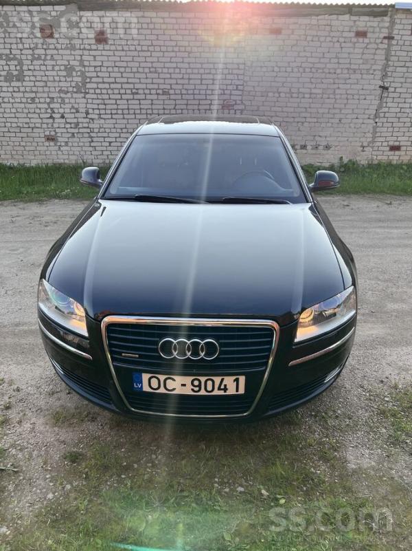Black Audi A8 2008 in Rezekne, with an engine capacity of 3.00 L and mileage of 188 thousand km for 9800 €, photo 1 on AUTOMOTO.COM.LV