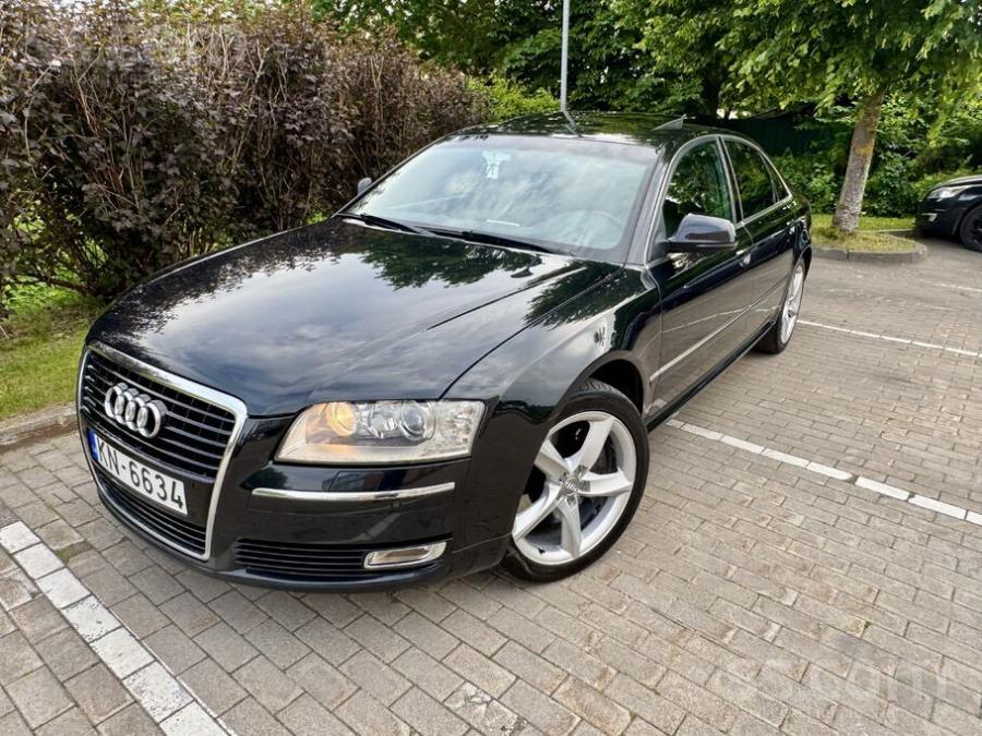 Black Audi A8 2008 in Jelgava, with an engine capacity of 3.00 L and mileage of 400 thousand km for 1490 €, photo 2 on AUTOMOTO.COM.LV