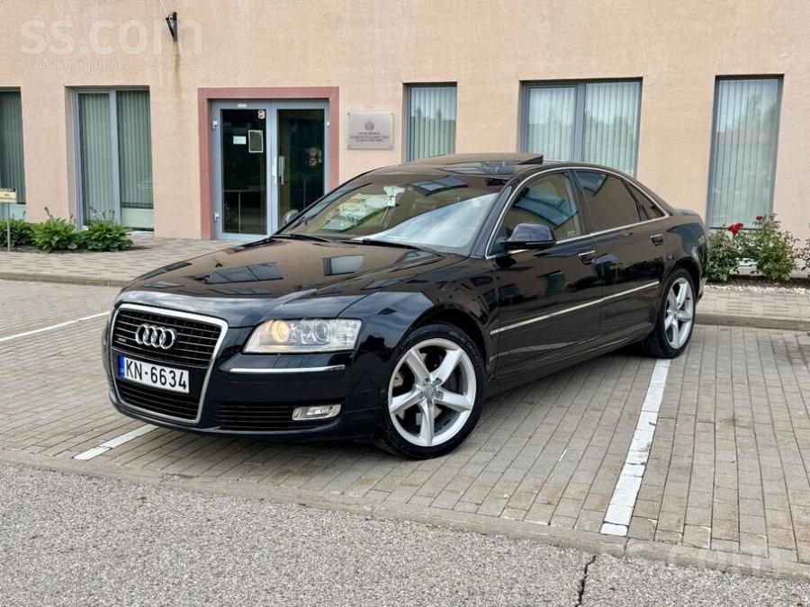 Black Audi A8 2008 in Jelgava, with an engine capacity of 3.00 L and mileage of 400 thousand km for 1490 €, photo 4 on AUTOMOTO.COM.LV