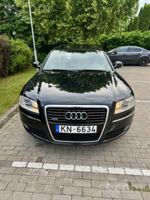 Black Audi A8 2008 in Jelgava, with an engine capacity of 3.00 L and mileage of 400 thousand km for 1490 €, photo 7 on AUTOMOTO.COM.LV