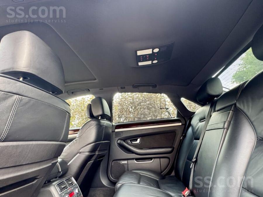 Black Audi A8 2008 in Jelgava, with an engine capacity of 3.00 L and mileage of 400 thousand km for 1490 €, photo 14 on AUTOMOTO.COM.LV
