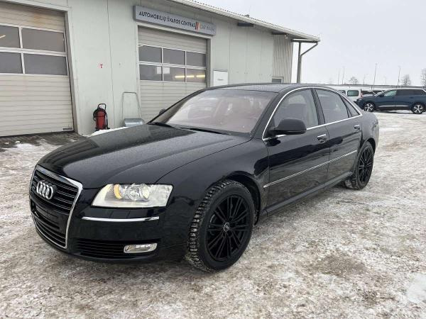 Melns Audi A8 2008 Marijampole, ar dzinēja tilpumu 4.13 L un nobraukumu 222 tūkst. km par 7900 €, foto 1 vietnē AUTOMOTO.COM.LV