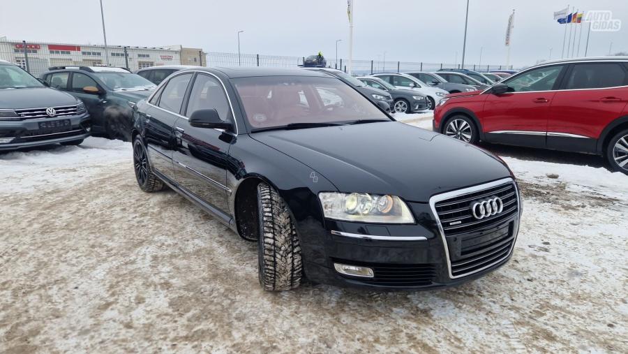 Black Audi A8 2008 in Marijampole, with an engine capacity of 4.10 L and mileage of 222 thousand km for 7900 €, photo 5 on AUTOMOTO.COM.LV