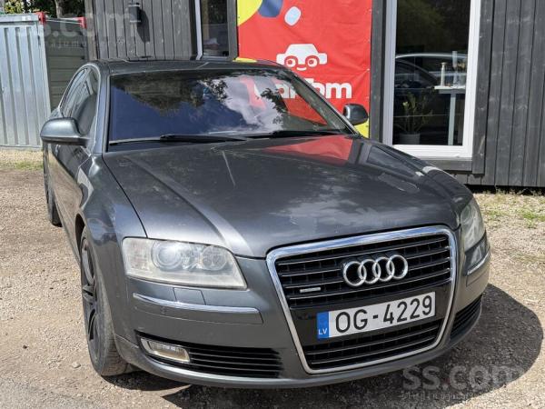 Black Audi A8 2008 in Riga, with an engine capacity of 4.20 L and mileage of 0 thousand km for 6500 €, photo 5 on AUTOMOTO.COM.LV
