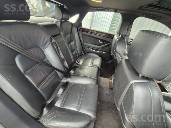 Black Audi A8 2008 in Riga, with an engine capacity of 4.20 L and mileage of 0 thousand km for 6500 €, photo 9 on AUTOMOTO.COM.LV