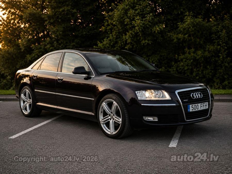 Black Audi A8 2008 in Tallinn, with an engine capacity of 3.00 L and mileage of 358 thousand km for 6999 €, photo 4 on AUTOMOTO.COM.LV