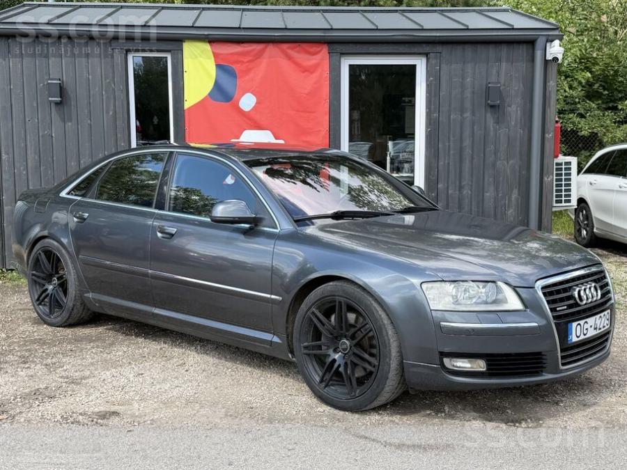 Black Audi A8 2008 in Riga, with an engine capacity of 4.20 L and mileage of 0 thousand km for 6500 €, photo 3 on AUTOMOTO.COM.LV