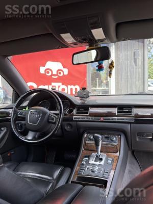 Black Audi A8 2008 in Riga, with an engine capacity of 4.20 L and mileage of 0 thousand km for 6500 €, photo 14 on AUTOMOTO.COM.LV