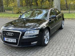 Black Audi A8 2008 in Salcininkai, with an engine capacity of 2.97 L and mileage of 360 thousand km for 6000 €, photo 6 on AUTOMOTO.COM.LV