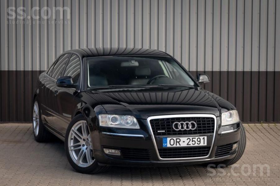 Black Audi A8 2008 in Talsi, with an engine capacity of 3.00 L and mileage of 0 thousand km for 5950 €, photo 1 on AUTOMOTO.COM.LV