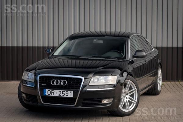 Audi A8 2008 in Talsi on AUTOMOTO.COM.LV Black Audi A8 2008 in Talsi, with an engine capacity of 3.00 L and mileage of 0 thousand km for 5950 €, photo 4 on AUTOMOTO.COM.LV