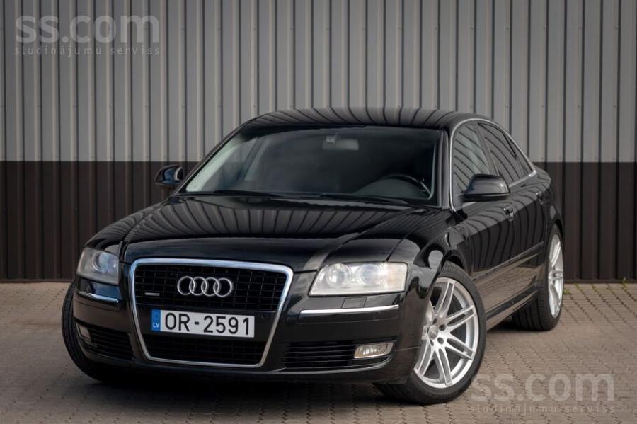Black Audi A8 2008 in Talsi, with an engine capacity of 3.00 L and mileage of 0 thousand km for 5950 €, photo 4 on AUTOMOTO.COM.LV